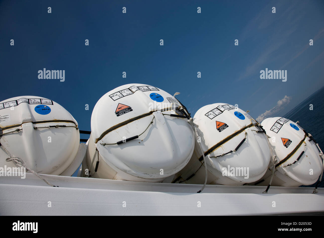 Flotation devices on the Prince Edward Island ferry Stock Photo - Alamy
