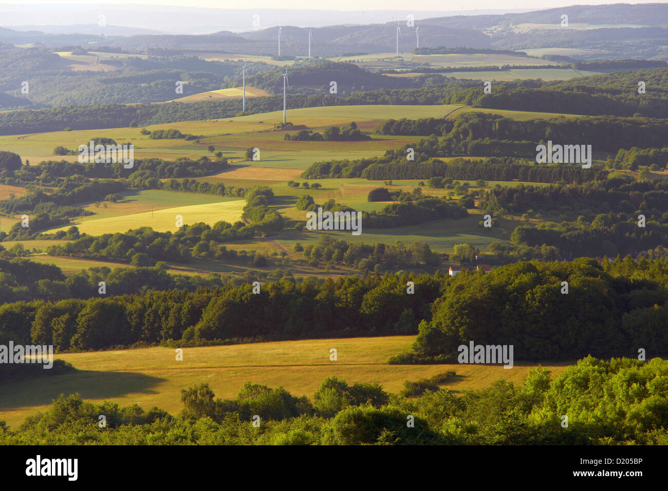 View from Hoecherberg tower onto landscape direction Lautenbach and ...