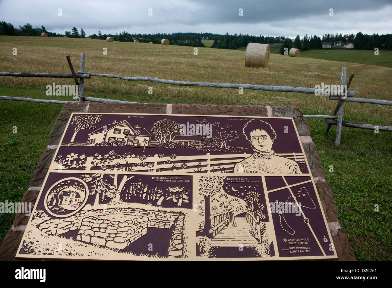 Plaque dedicated to Anne of Green Gables in Cavendish Stock Photo - Alamy
