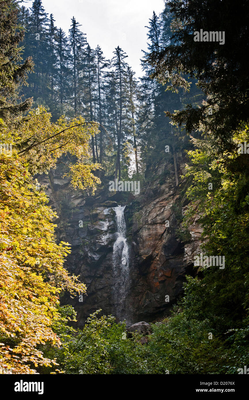 Waterfall in Ulten valley, South Tyrol, Italy Stock Photo - Alamy