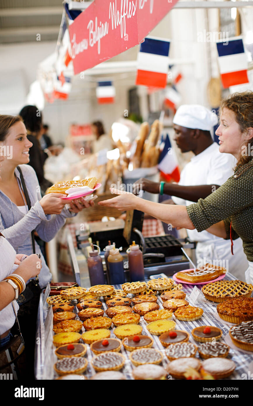 Waffles booth at the Neighbourgoods Market, deli saturday market at Old ...