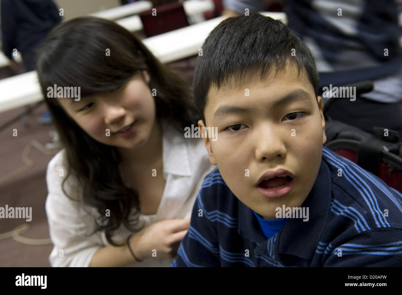 Jan. 28, 2012 - Norcross, GA - Korean youth with various developmental ...
