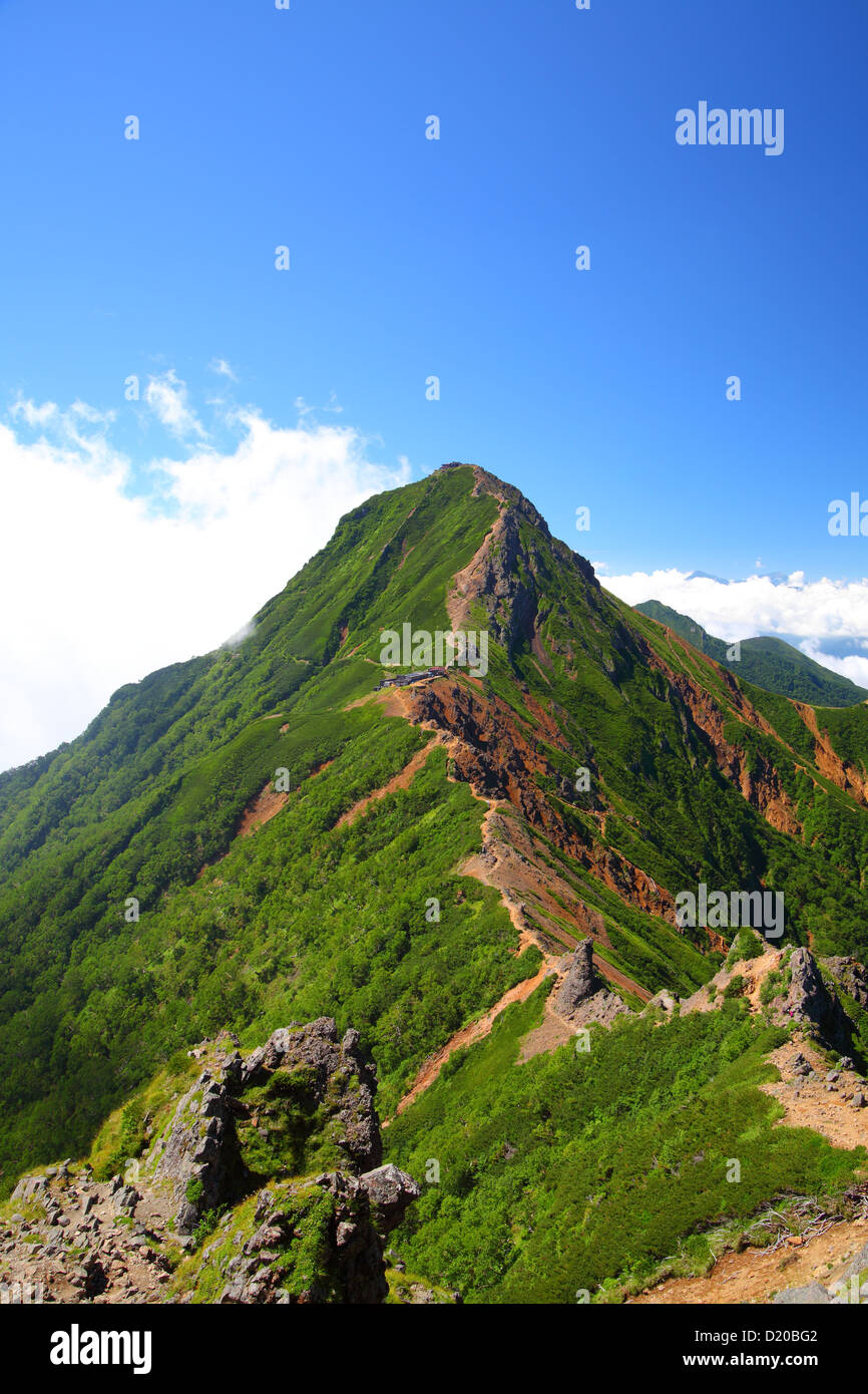 View of Mt. Yatsugatake in summer, Nagano, Japan Stock Photo - Alamy