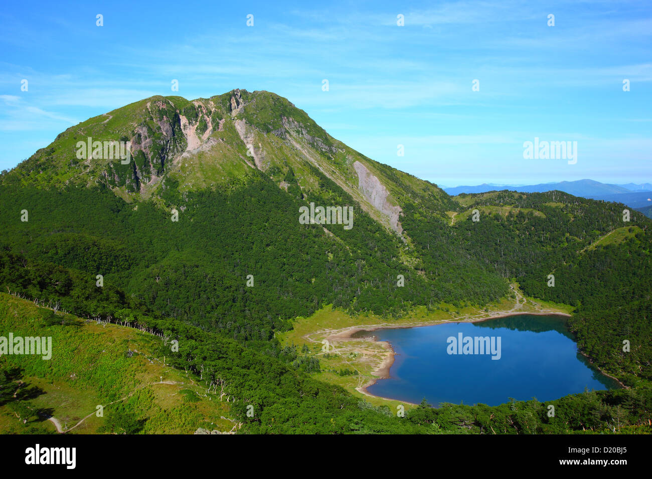 Mt. Nikko Shirane and Goshikinuma in Nikko, Tochigi, Japan Stock Photo ...