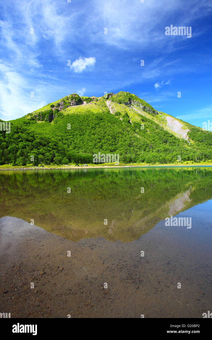 Mt. Nikko Shirane and Goshikinuma in Nikko, Tochigi, Japan Stock Photo ...