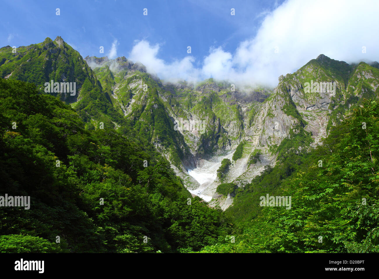 Mt. Tanigawadake and snowy valley in Gunma, Japan Stock Photo - Alamy