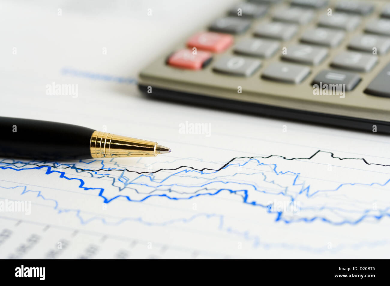 Financial graphs analysis and accounting Stock Photo - Alamy