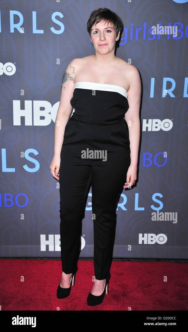 Lena Dunham at arrivals for HBO's GIRLS Season Two Premiere, NYU ...