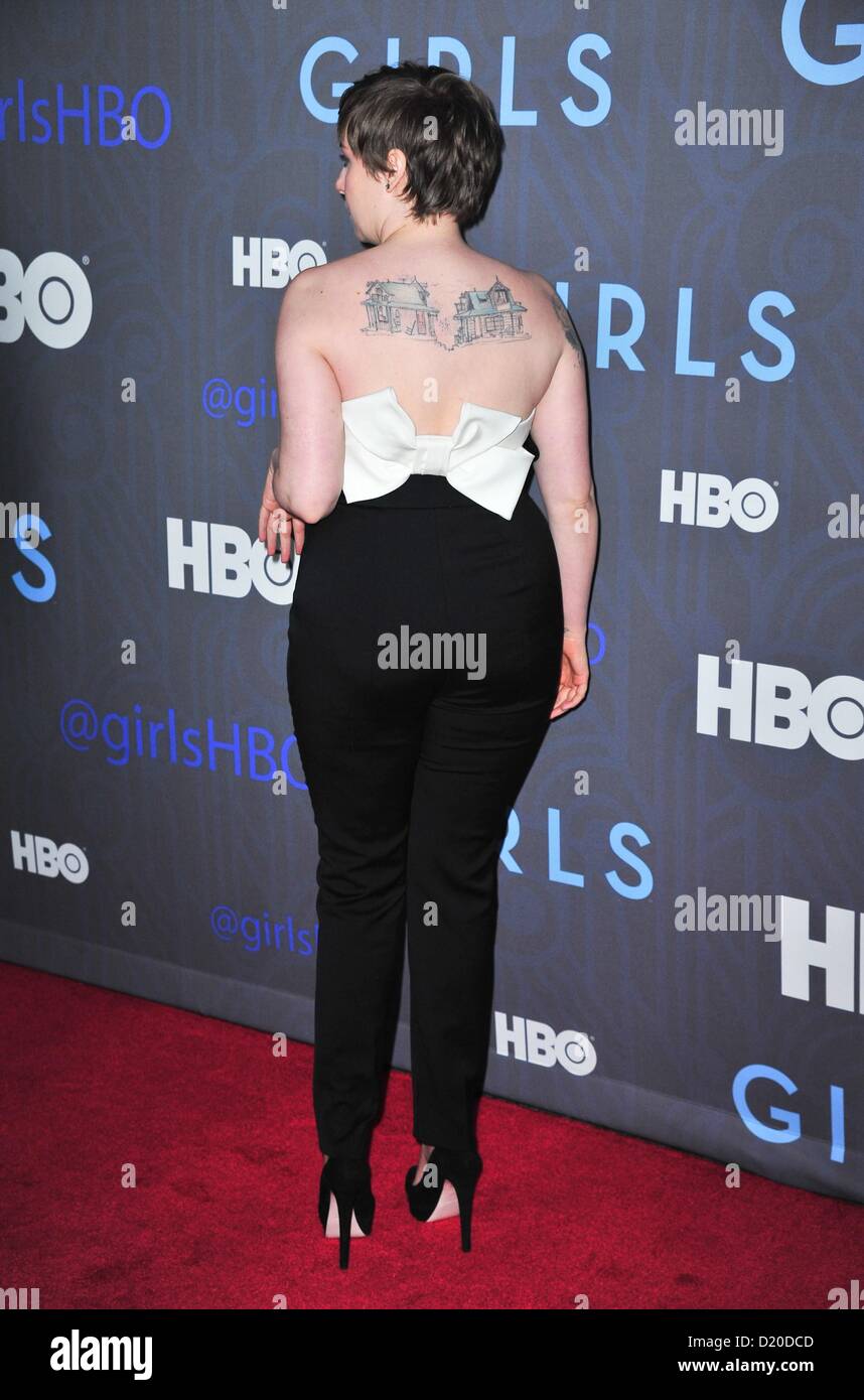 Lena Dunham at arrivals for HBO's GIRLS Season Two Premiere, NYU ...