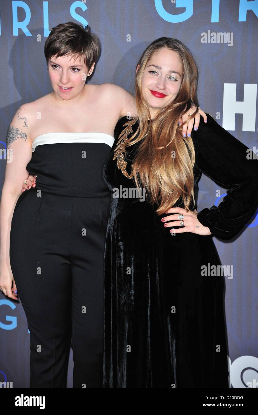 Lena Dunham, Jemima Kirke at arrivals for HBO's GIRLS Season Two ...