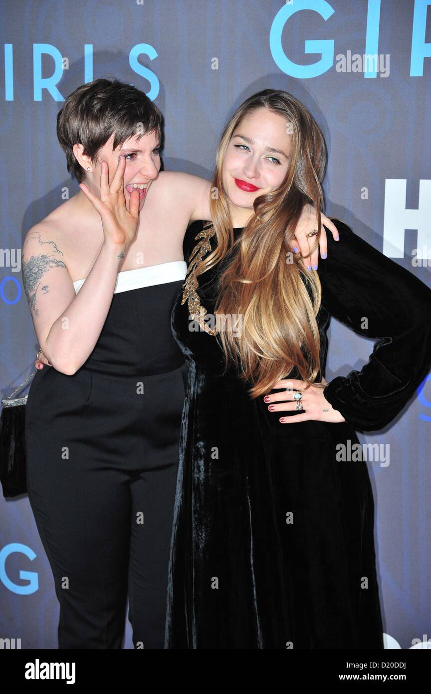 Lena Dunham, Jemima Kirke at arrivals for HBO's GIRLS Season Two ...