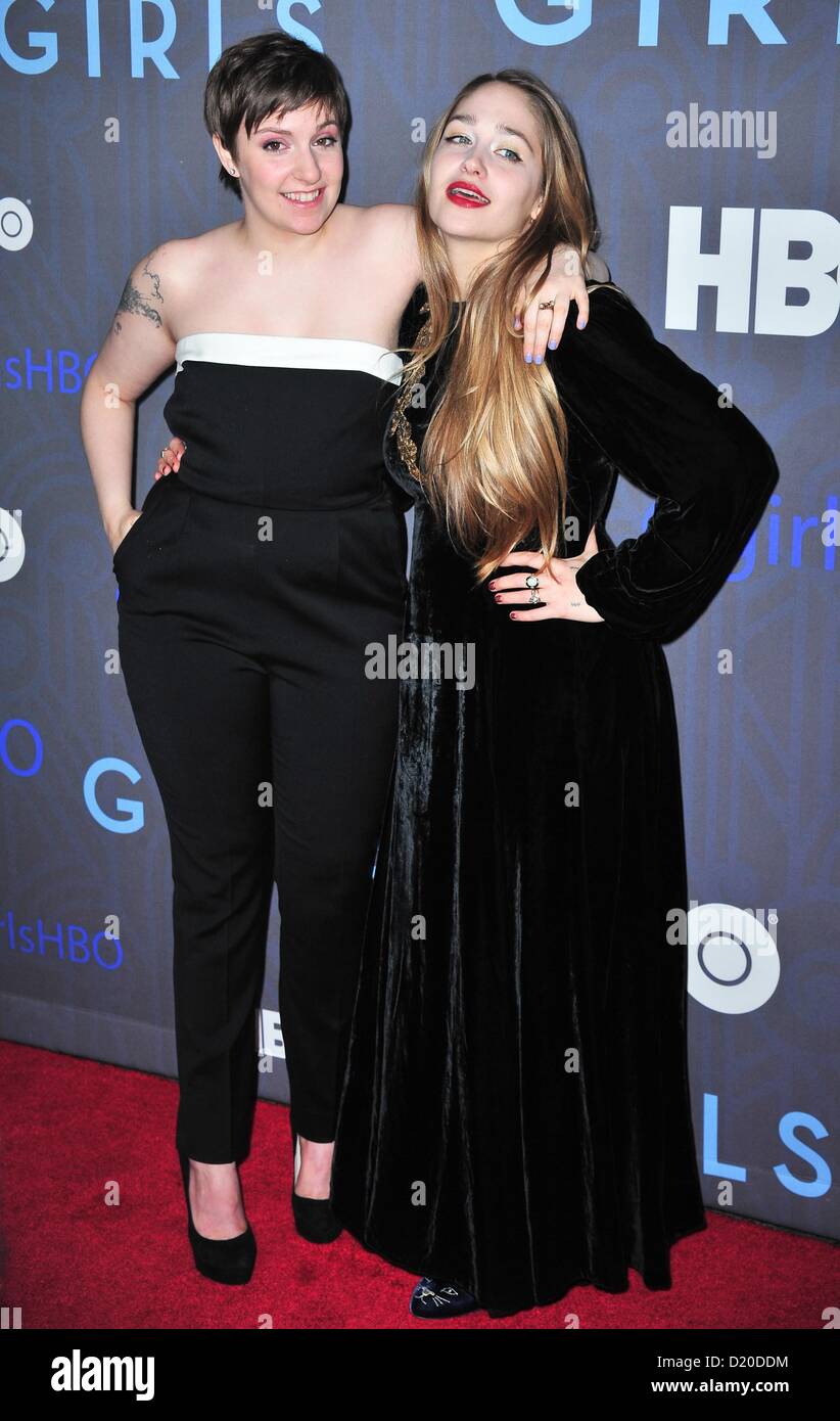 Lena Dunham, Jemima Kirke at arrivals for HBO's GIRLS Season Two ...