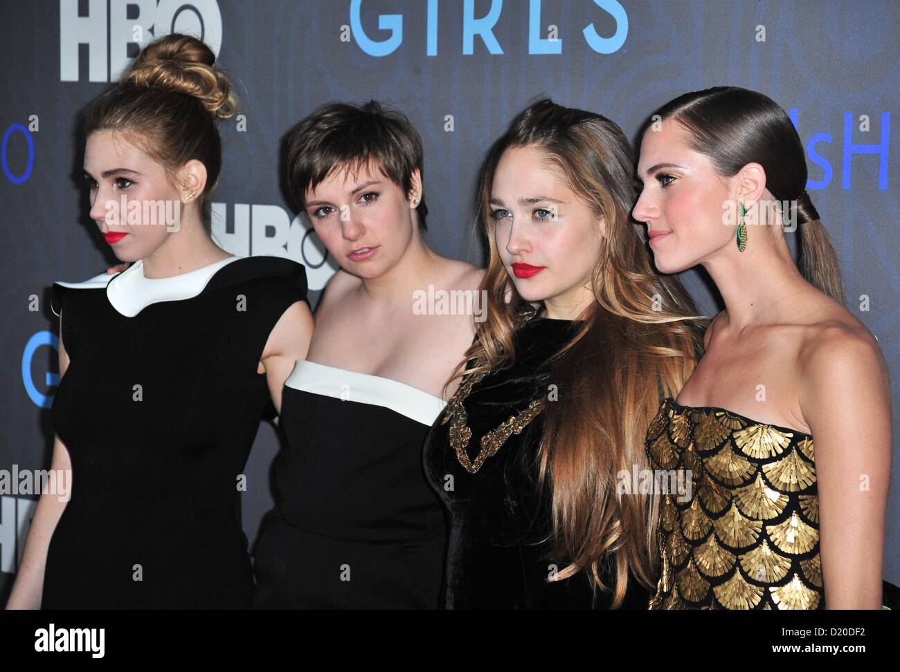 Zosia Mamet, Lena Dunham, Jemima Kirke, Allison Williams at arrivals ...