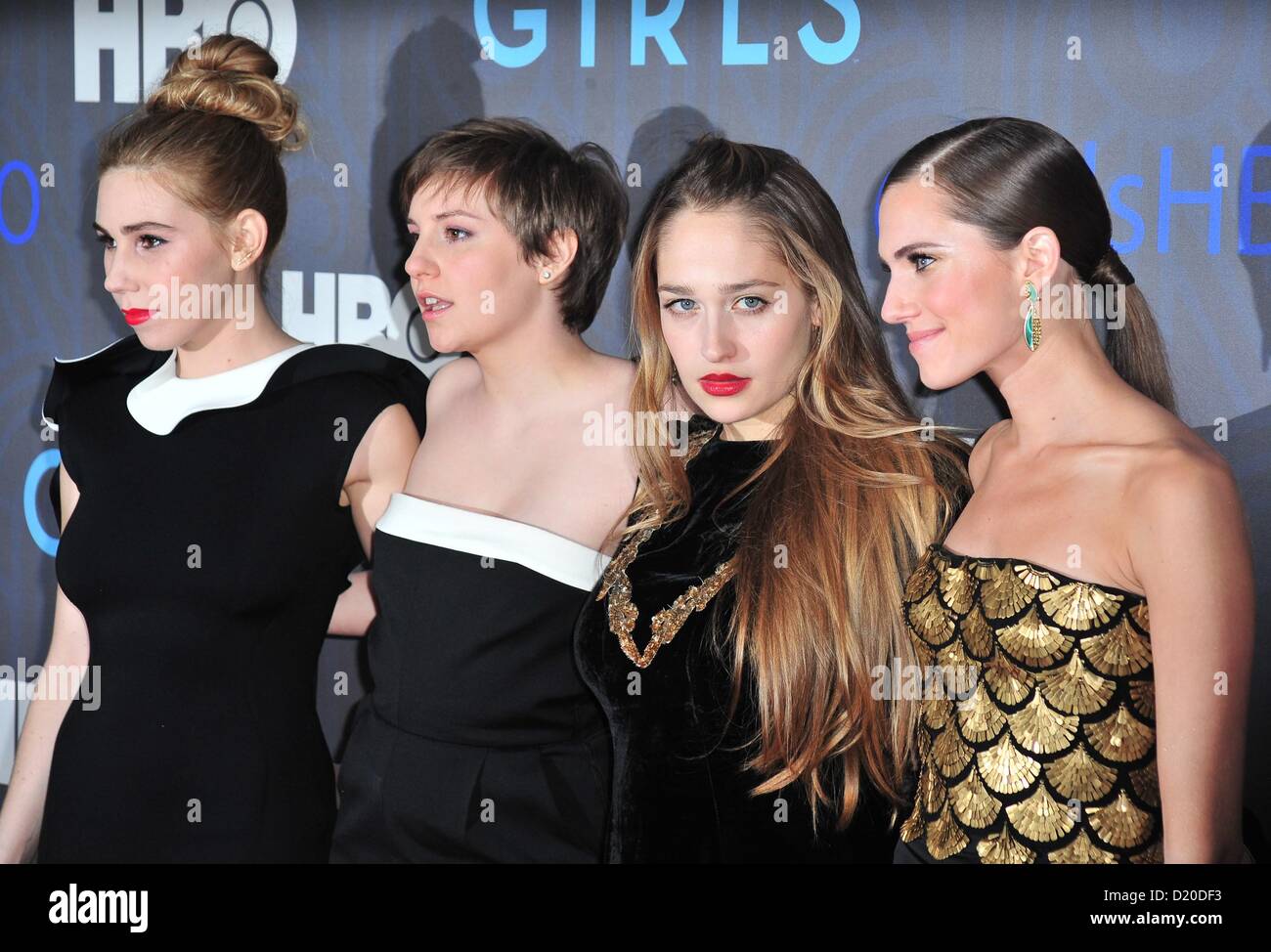 Zosia Mamet, Lena Dunham, Jemima Kirke, Allison Williams at arrivals ...