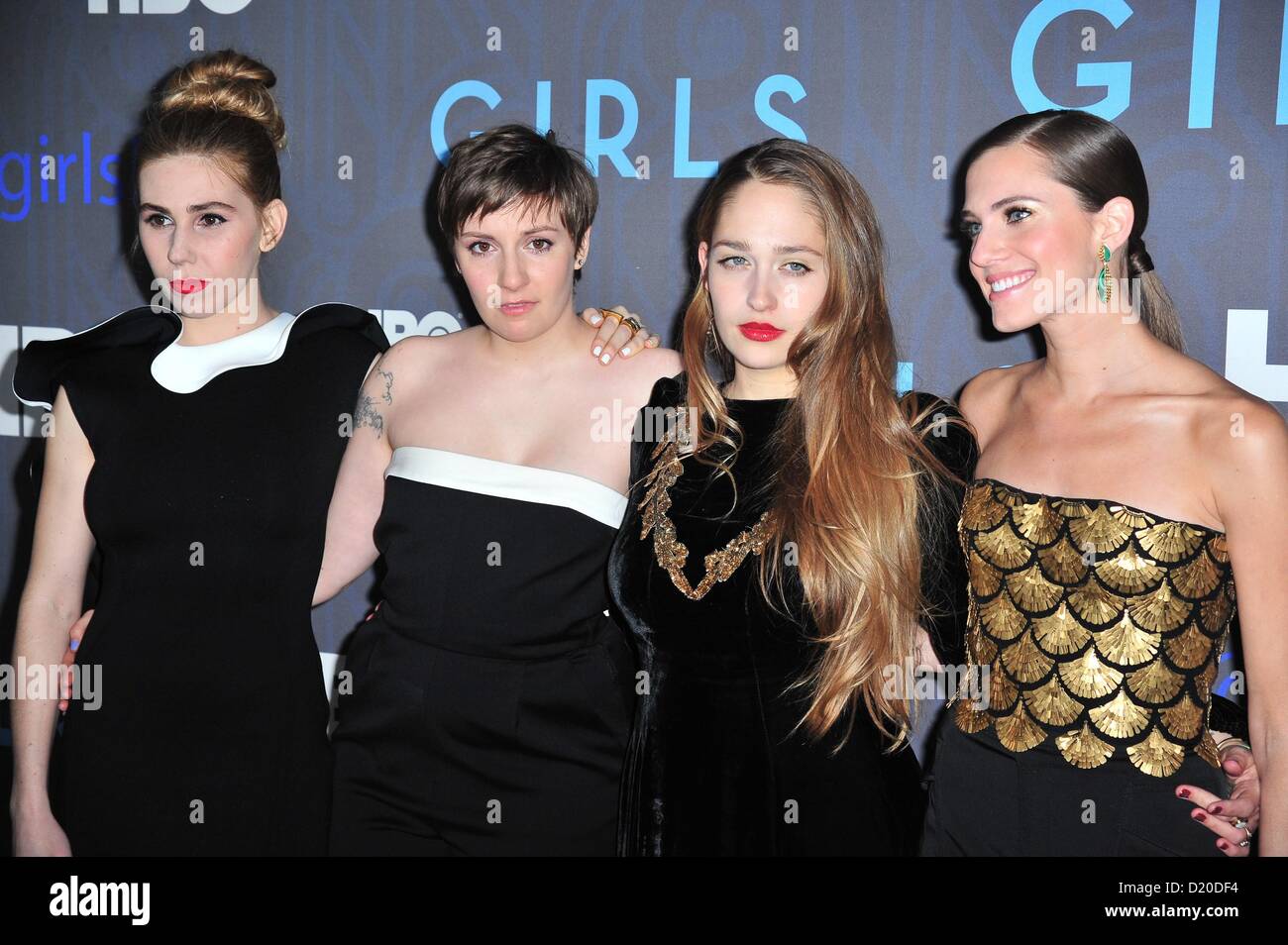 Zosia Mamet, Lena Dunham, Jemima Kirke, Allison Williams at arrivals ...