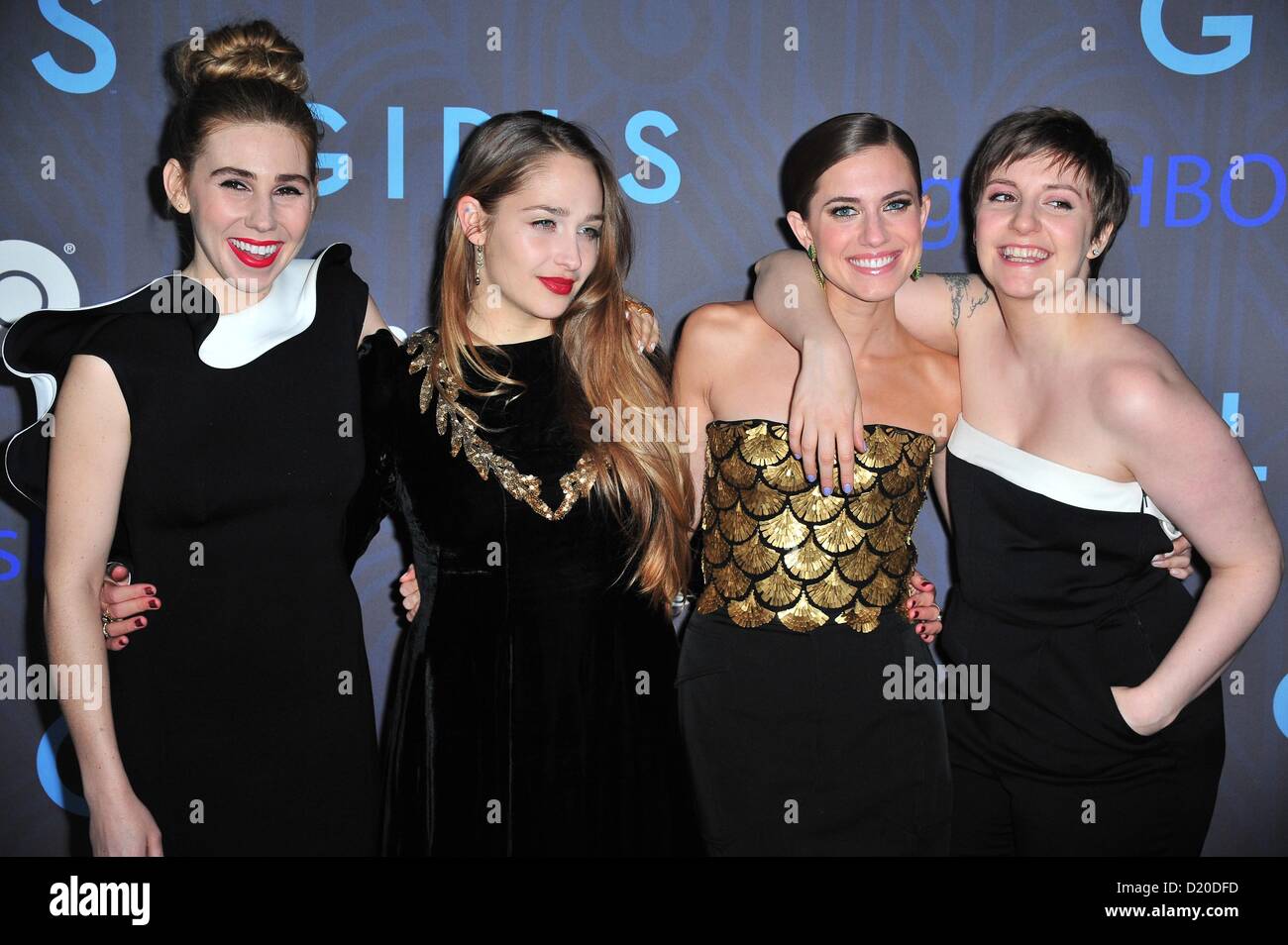 Zosia Mamet, Lena Dunham, Jemima Kirke, Allison Williams at arrivals ...