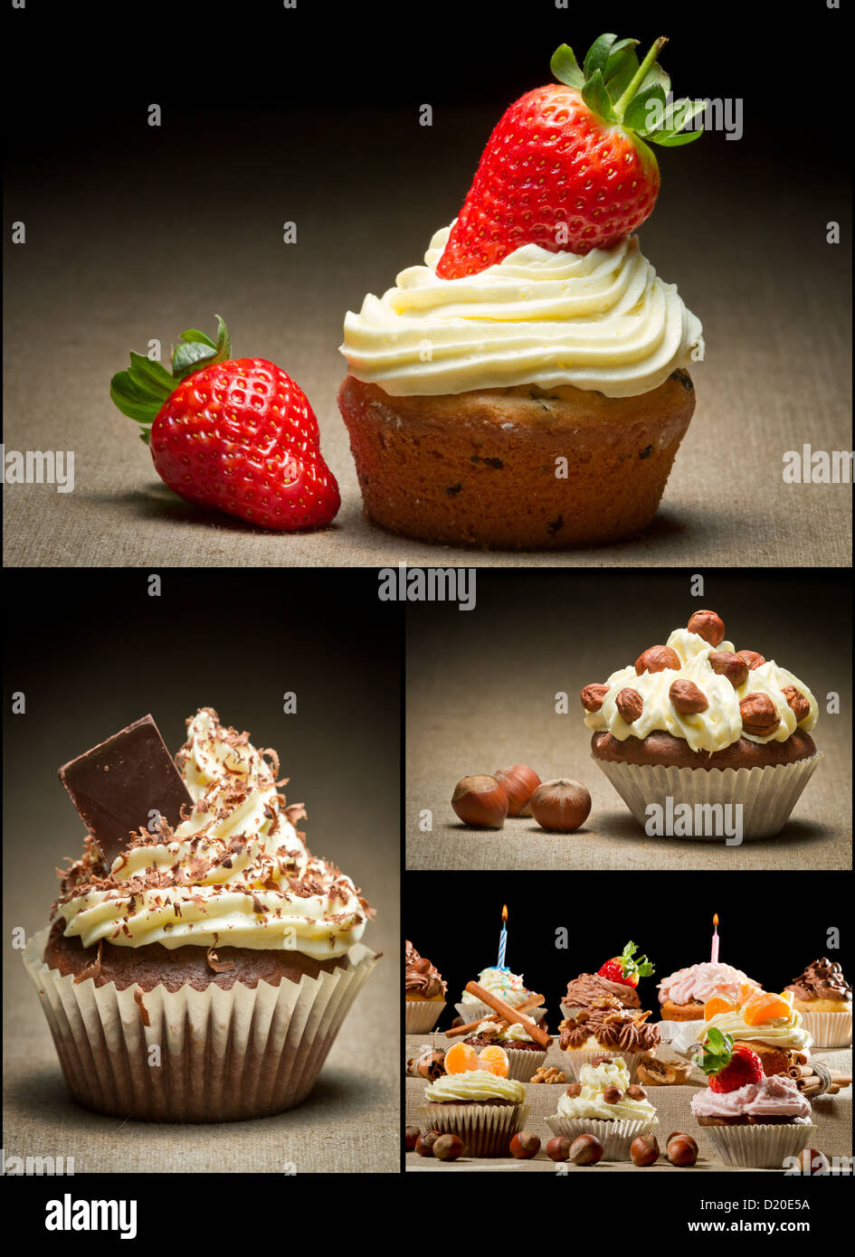Collage of different types of muffins no. 1 Stock Photo - Alamy