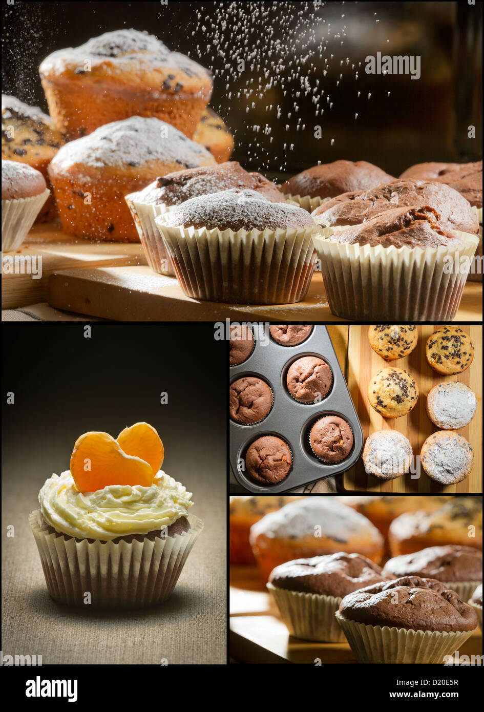 Collage of different types of muffins no. 2 Stock Photo - Alamy