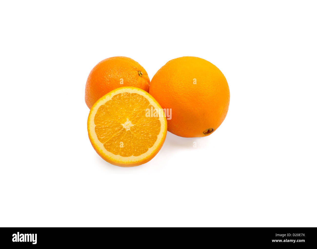 image of a fresh whole orange isolated on white Stock Photo - Alamy