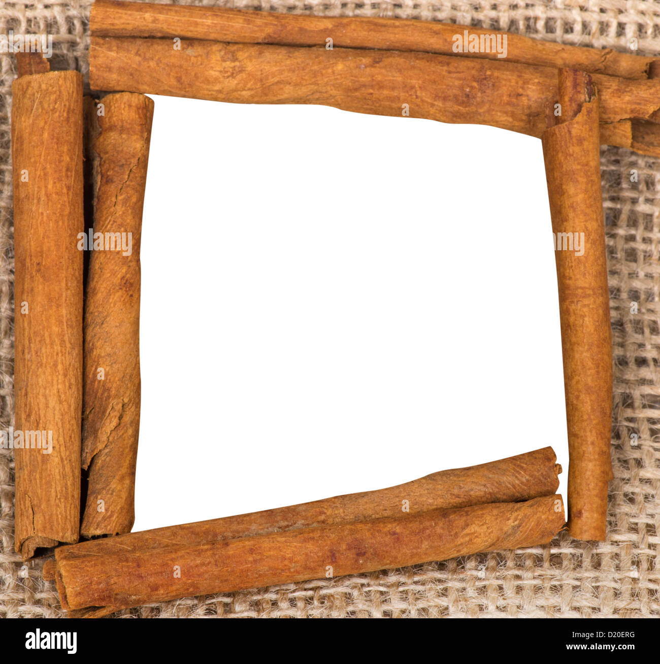 cinnamon stick frame Stock Photo - Alamy
