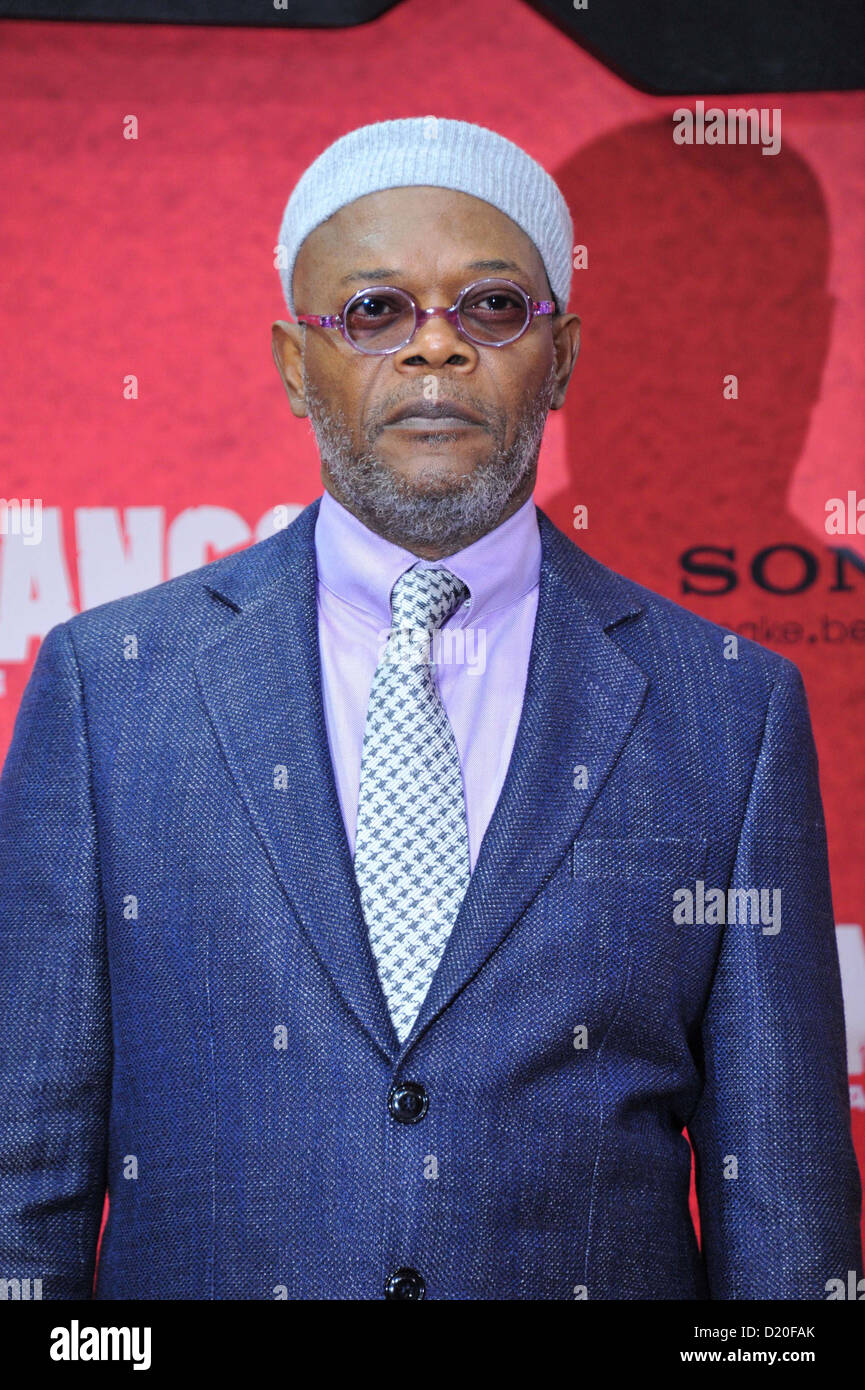Actor Samuel L. Jackson attends to the Premiere of the film 'Django ...