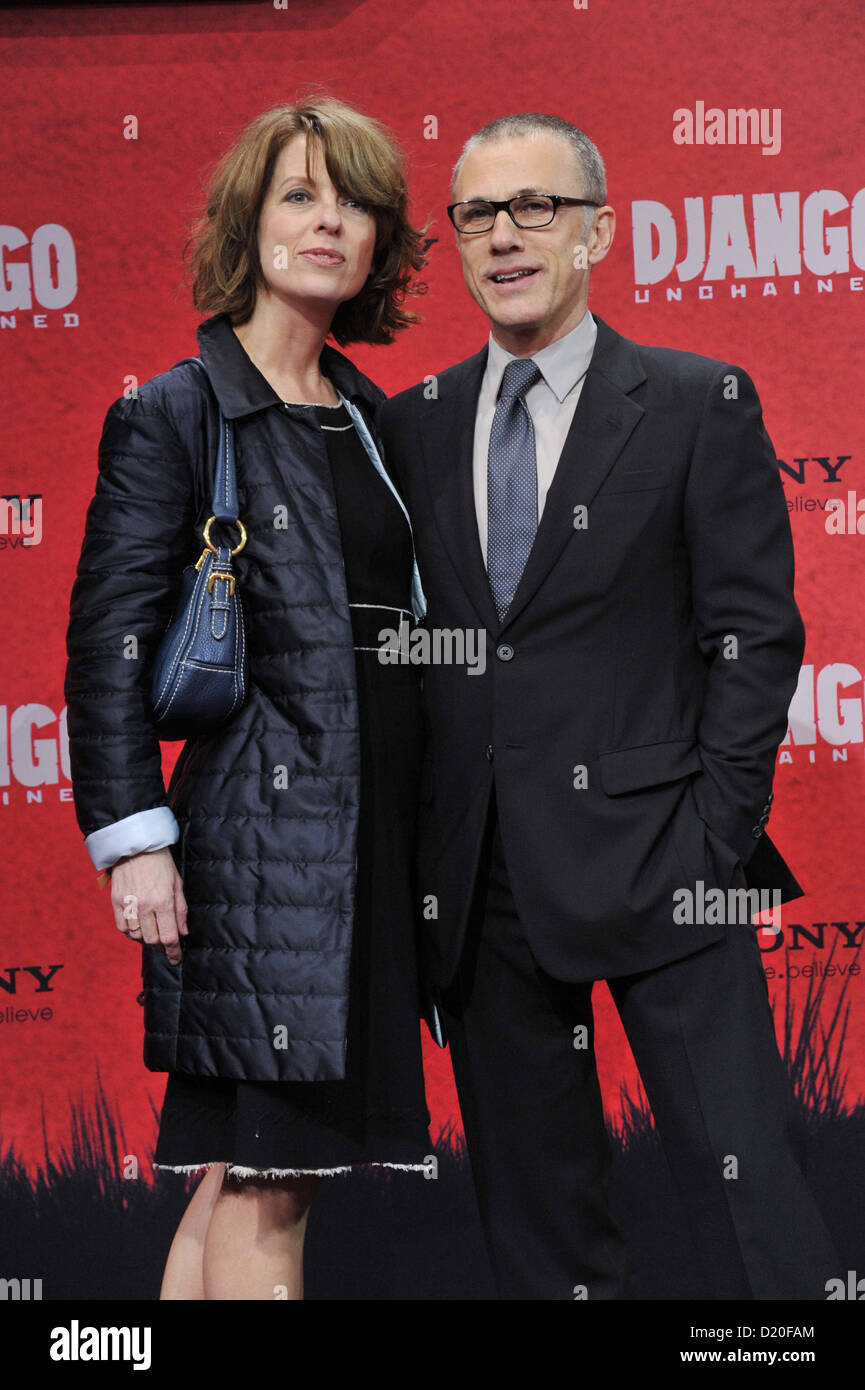 German-Austrian actor Christoph Waltz together with his wife Judith ...