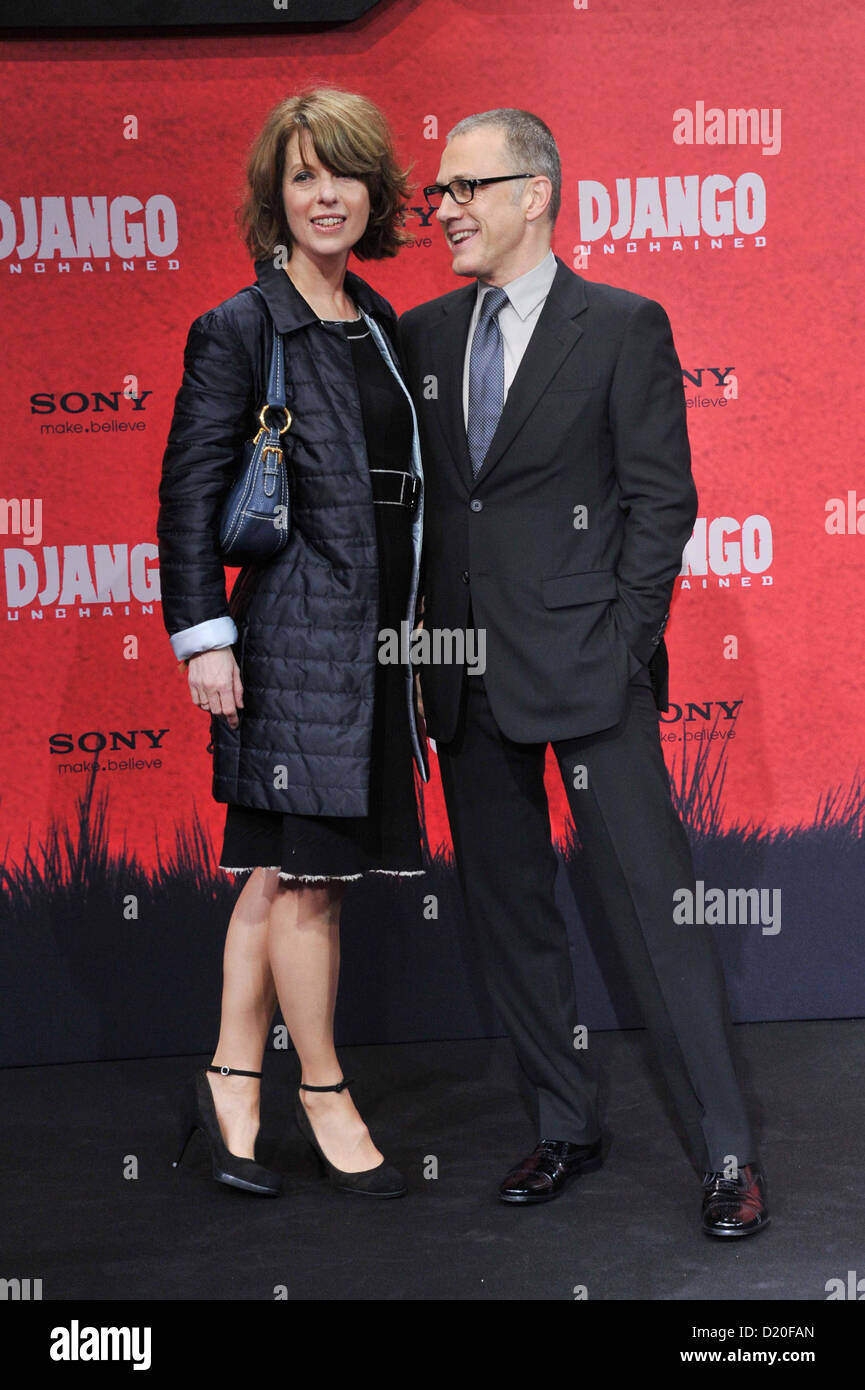 German-Austrian actor Christoph Waltz together with his wife Judith ...