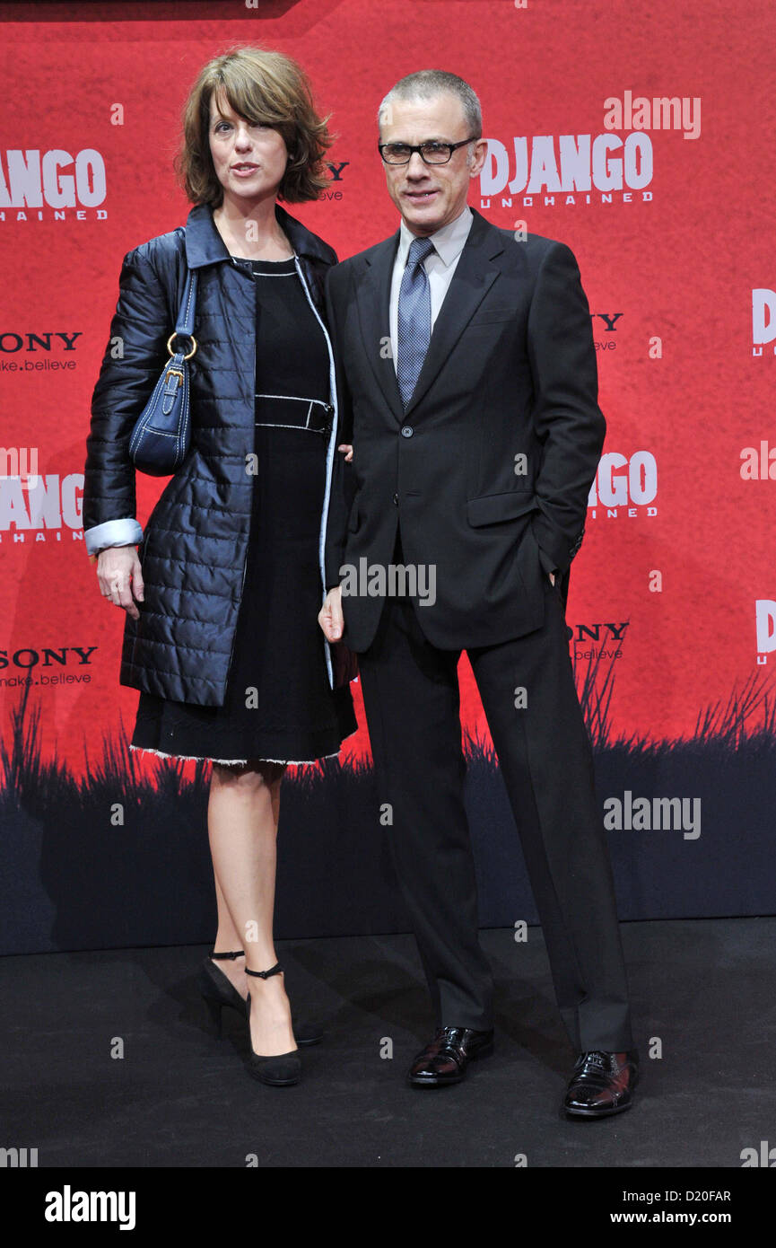 German-Austrian actor Christoph Waltz together with his wife Judith ...