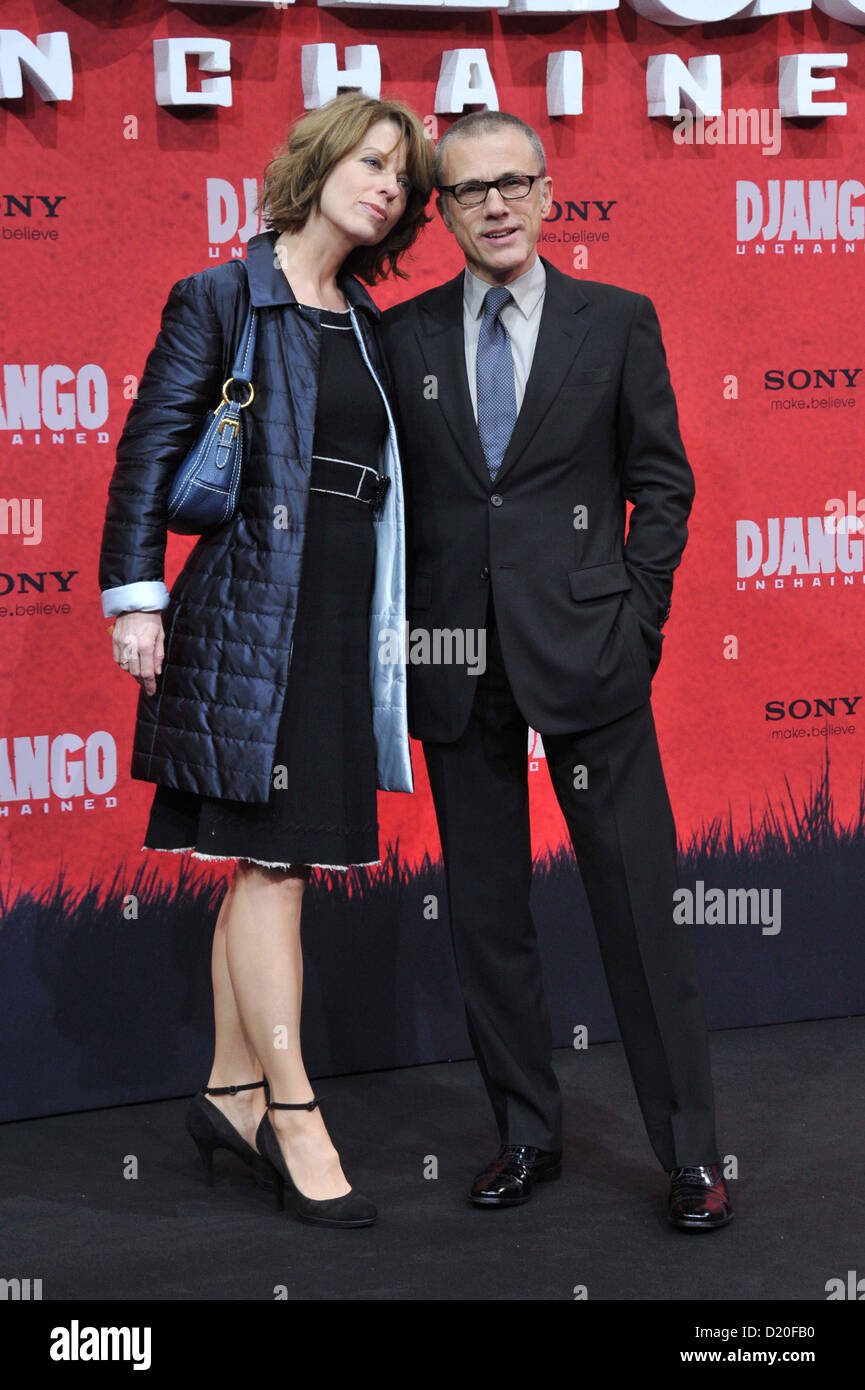 German-Austrian actor Christoph Waltz together with his wife Judith ...