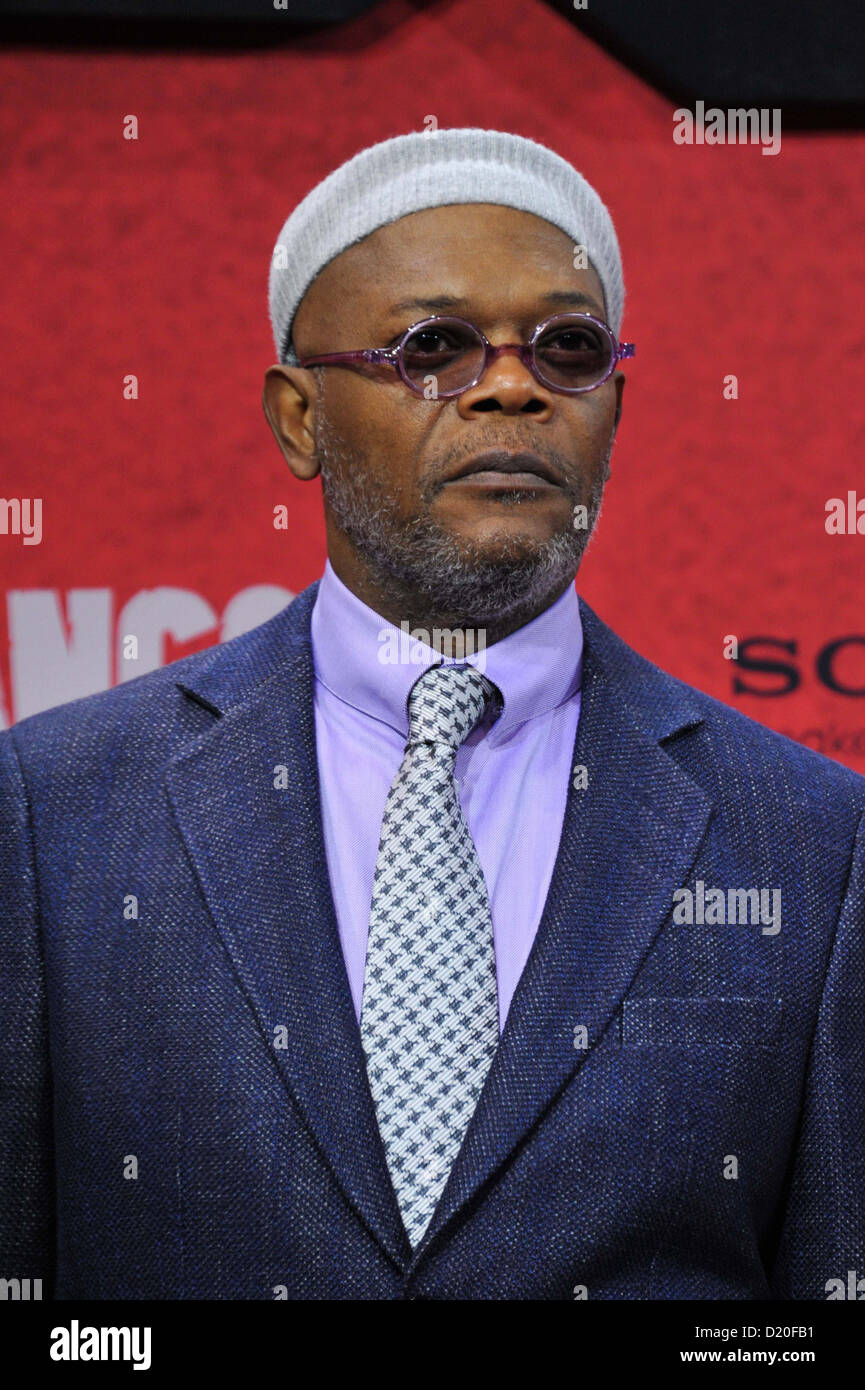 Actor Samuel L. Jackson attends to the Premiere of the film 'Django ...