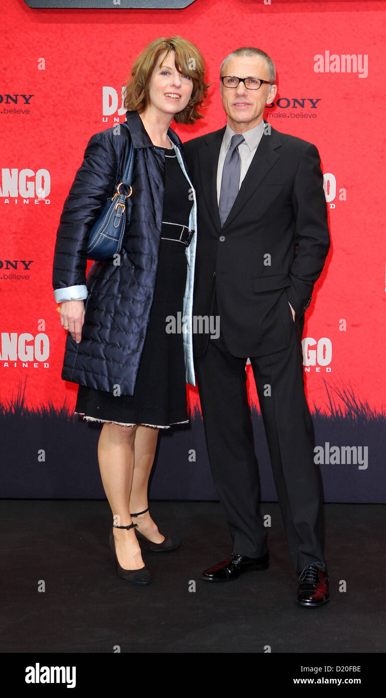 German-Austrian actor Christoph Waltz together with his wife Judith ...