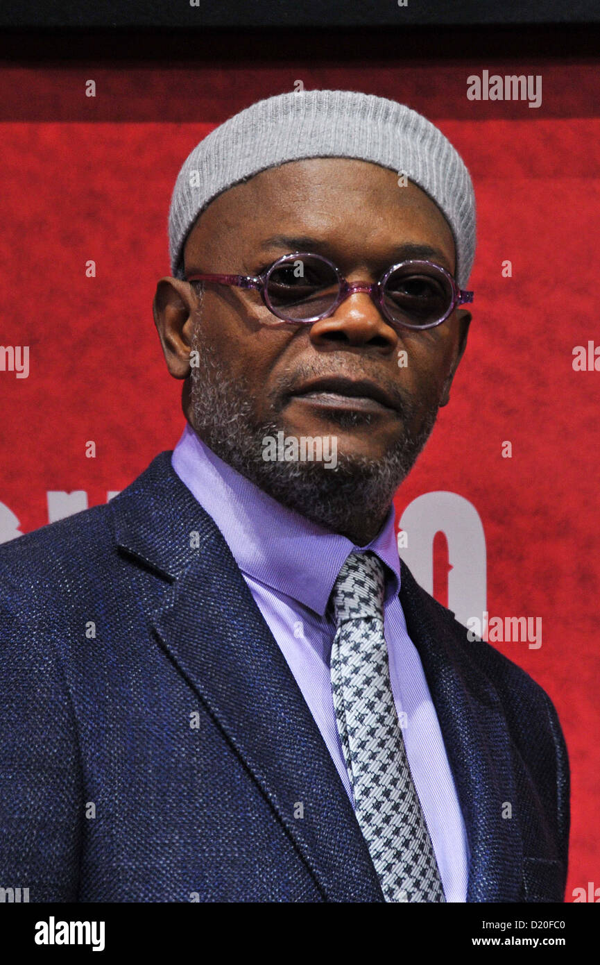 Actor Samuel L. Jackson attends to the Premiere of the film 'Django ...