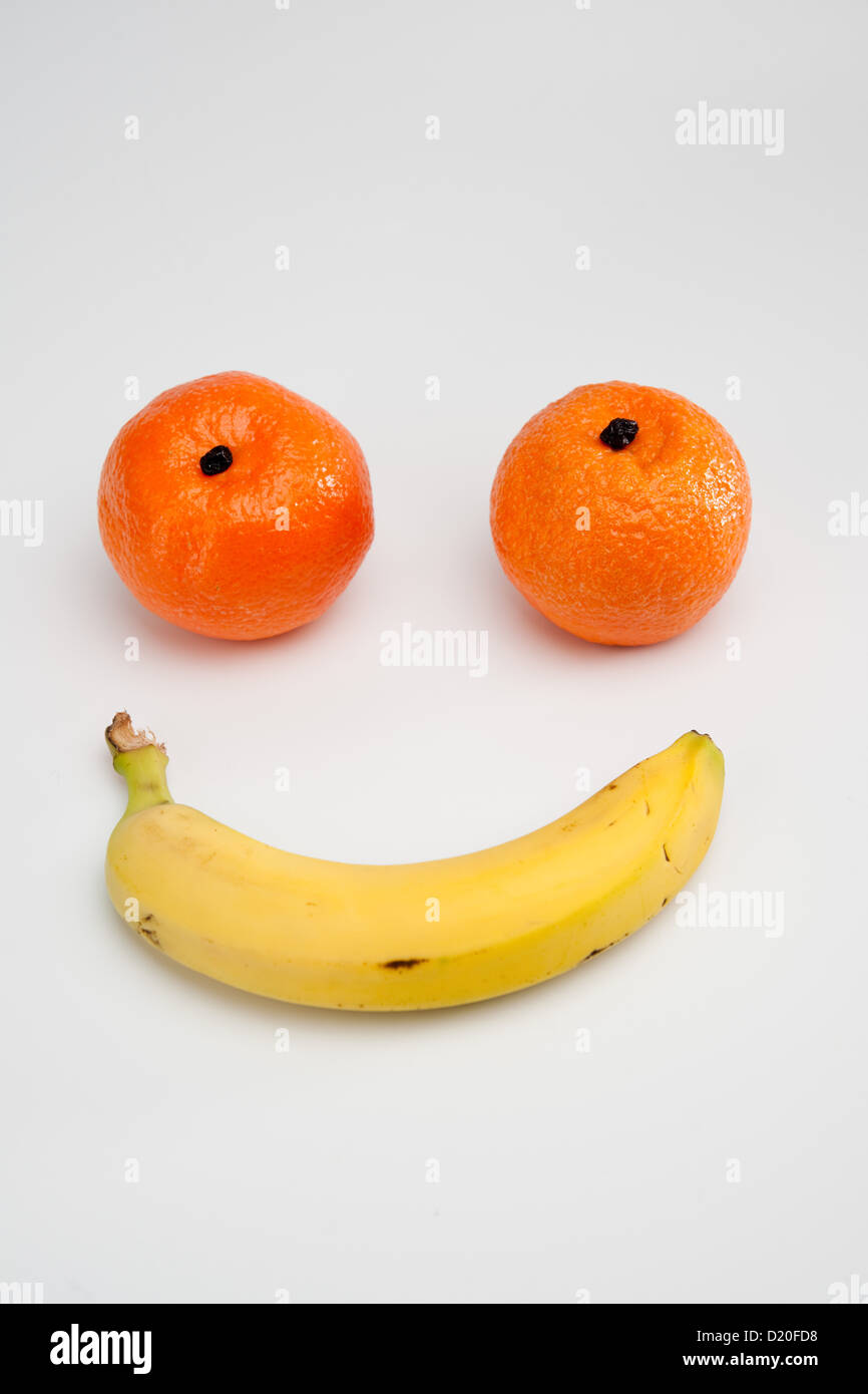 Picture of food, designed as funny food Stock Photo - Alamy