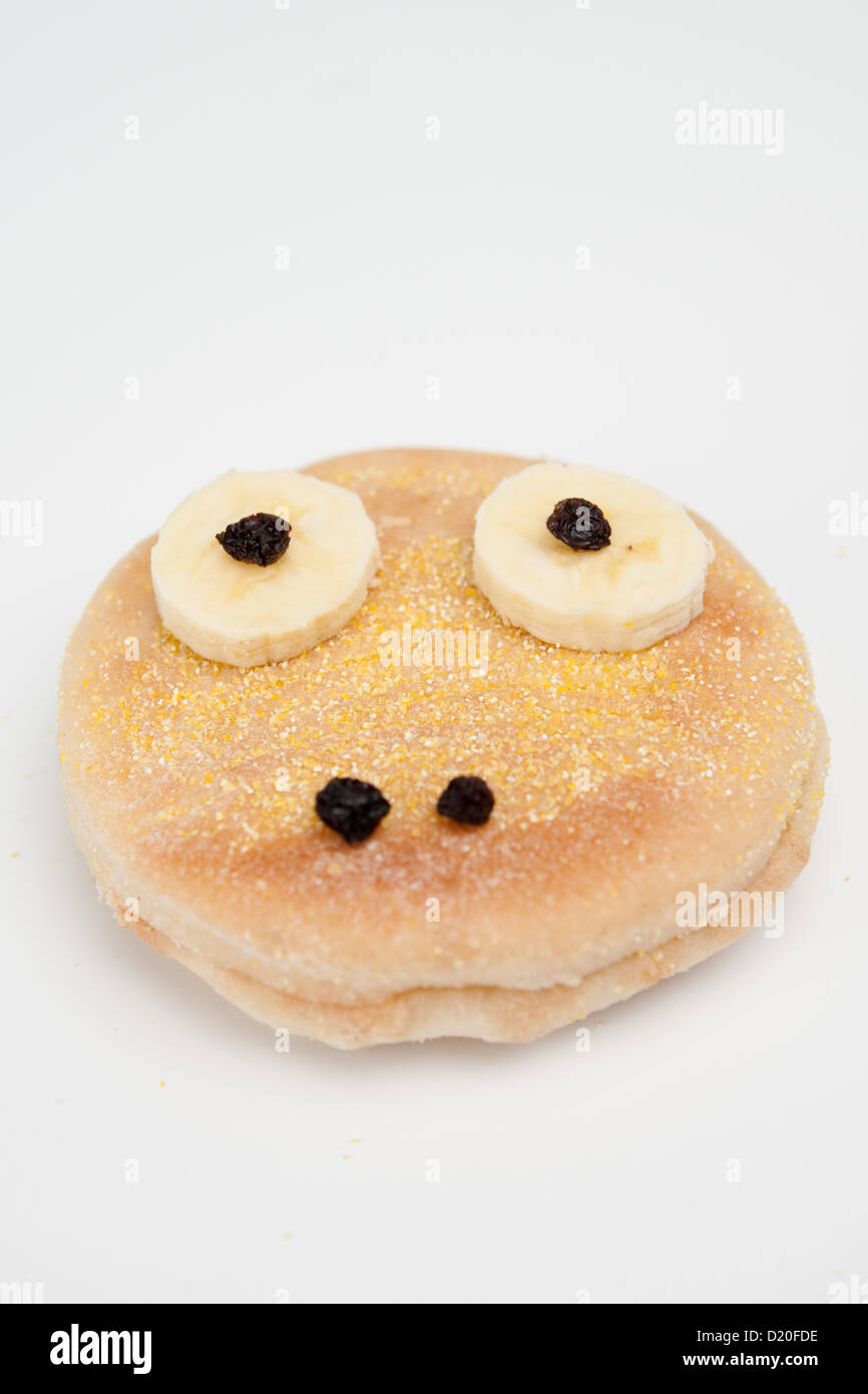 Picture of food, designed as funny food Stock Photo - Alamy