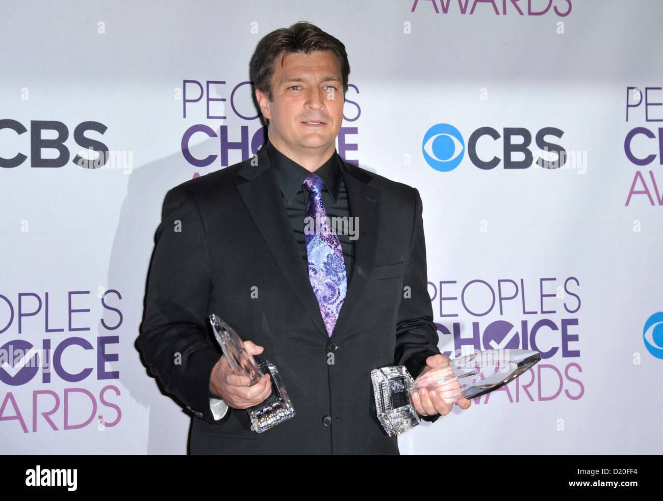 Nathan Fillion in the press room for The 39th Annual People's Choice ...