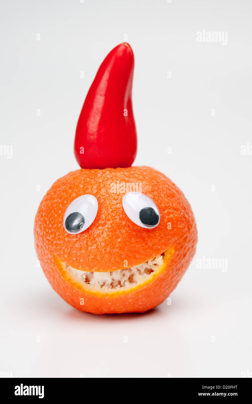 Picture of food, designed as funny food Stock Photo - Alamy