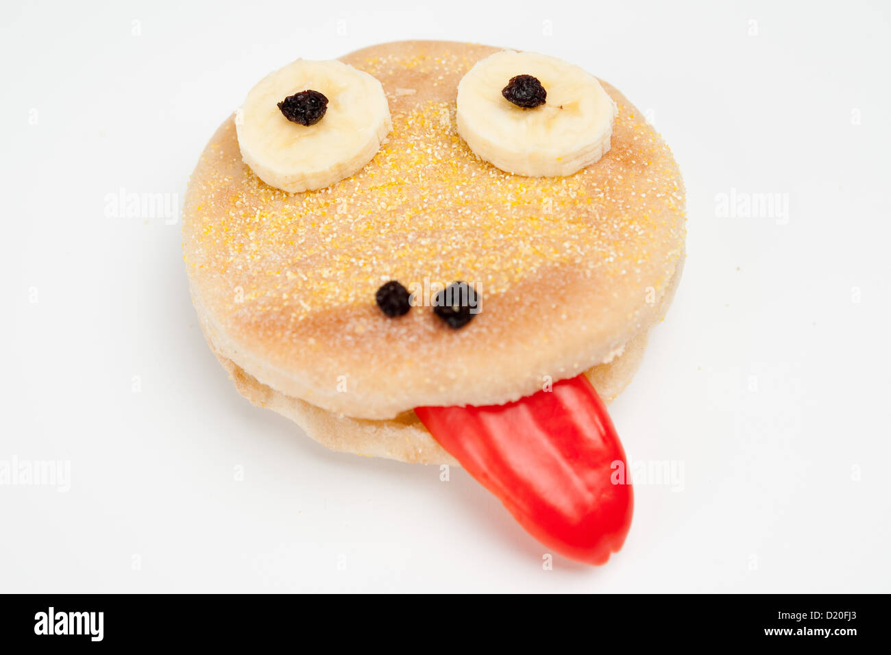 Picture of food, designed as funny food Stock Photo - Alamy