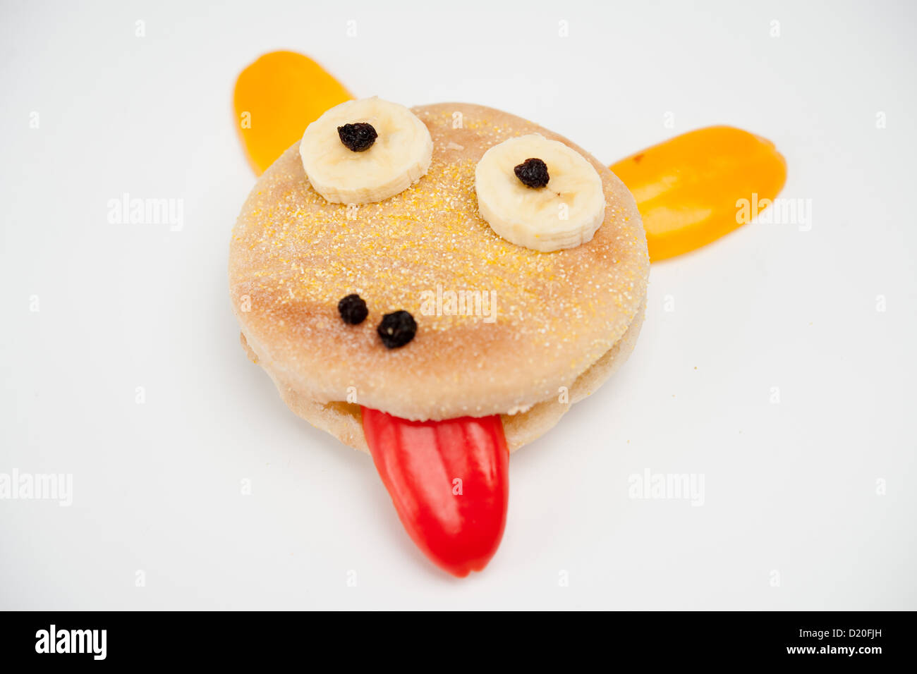 Picture of food, designed as funny food Stock Photo - Alamy