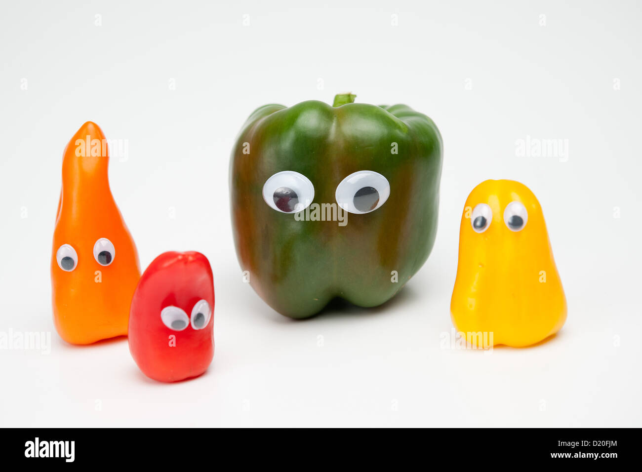 Picture of food, designed as funny food Stock Photo - Alamy