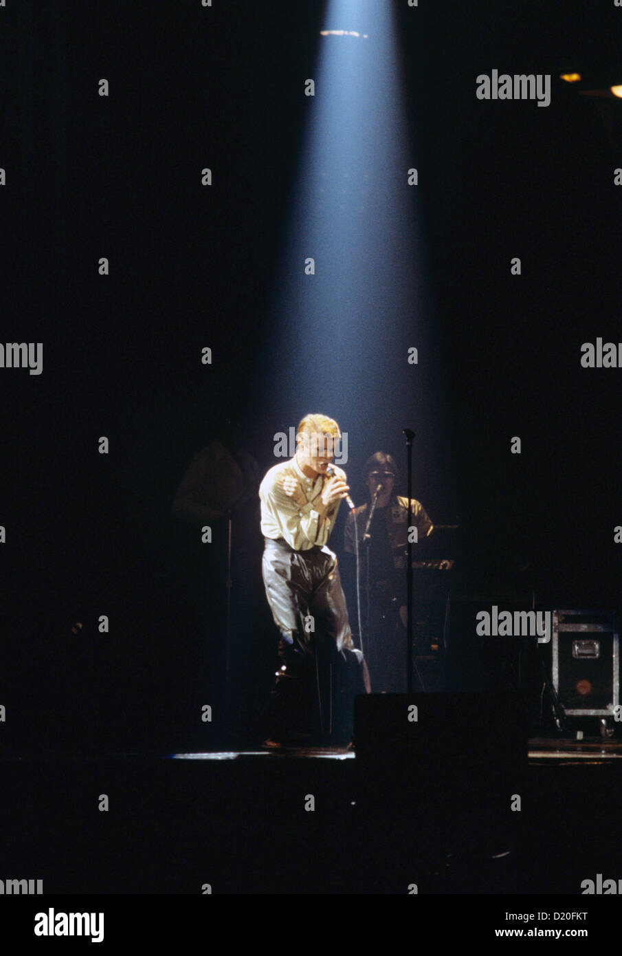 David Bowie in concert on 14 May 1978 in the Festhalle in Frankfurt ...