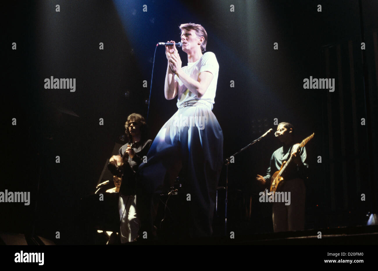 David Bowie in concert on 14 May 1978 in the Festhalle in Frankfurt ...