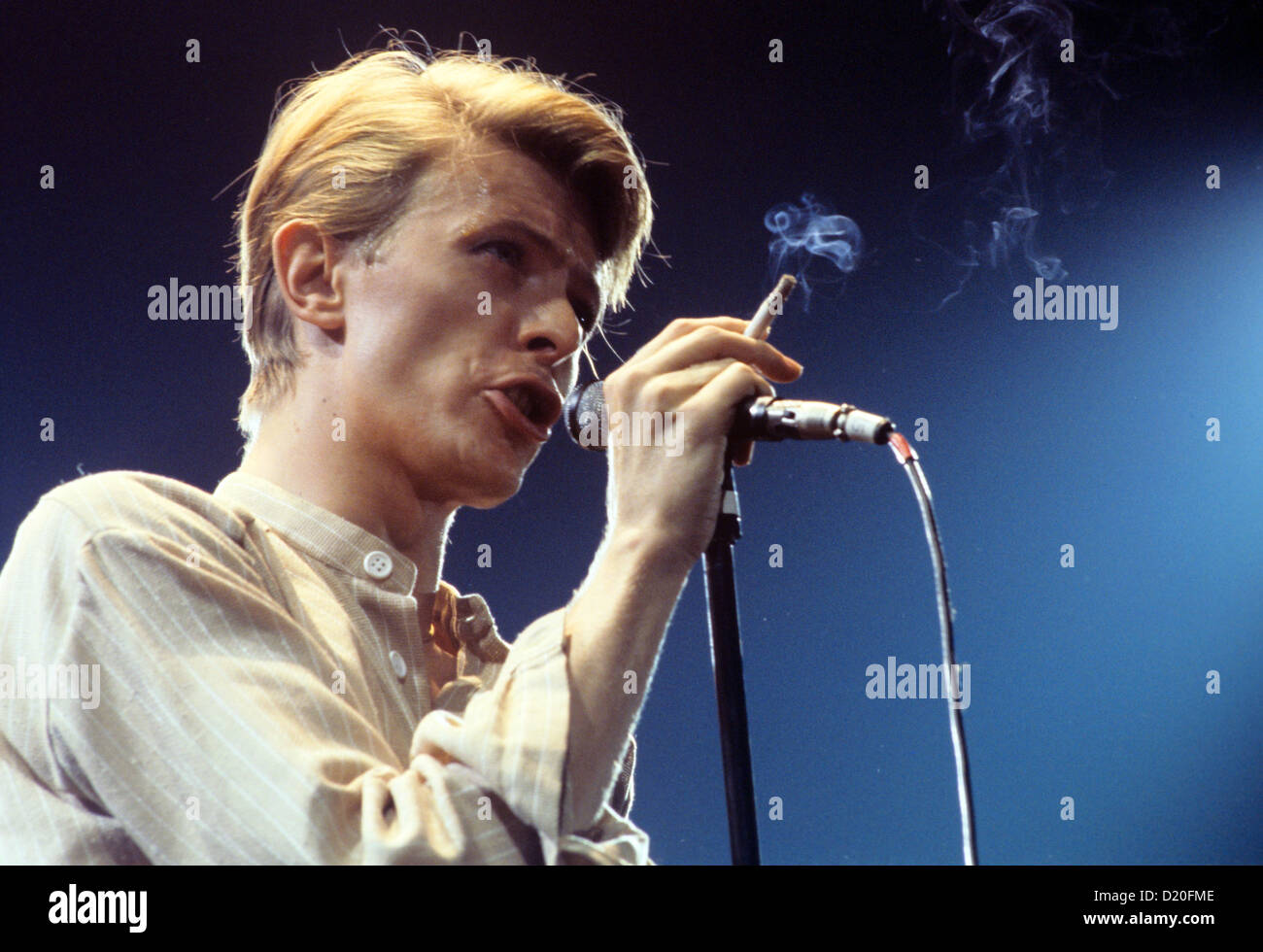 David Bowie in concert on 14 May 1978 in the Festhalle in Frankfurt ...