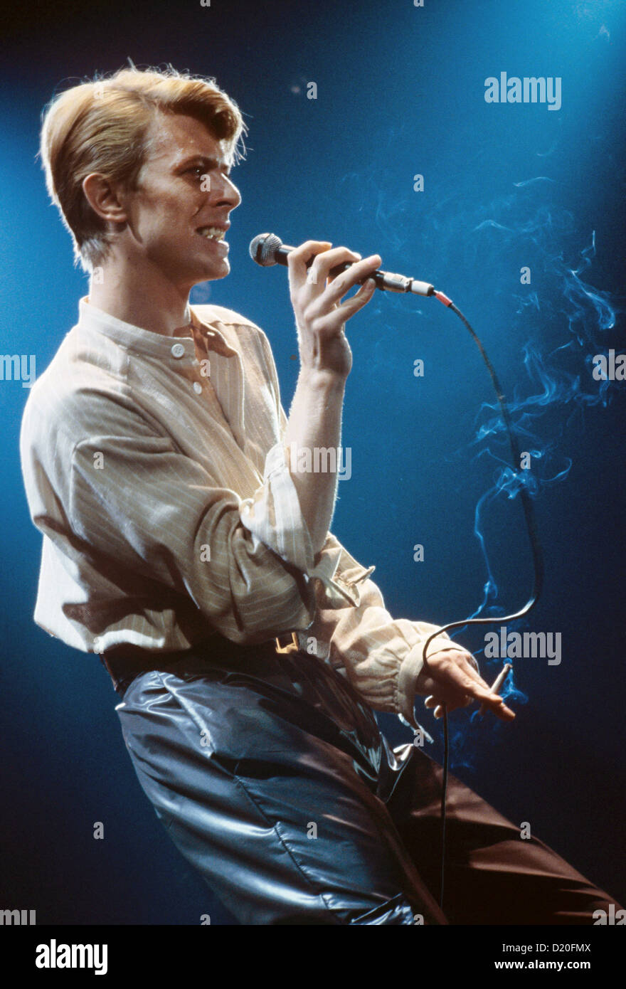David Bowie in concert on 14 May 1978 in the Festhalle in Frankfurt ...