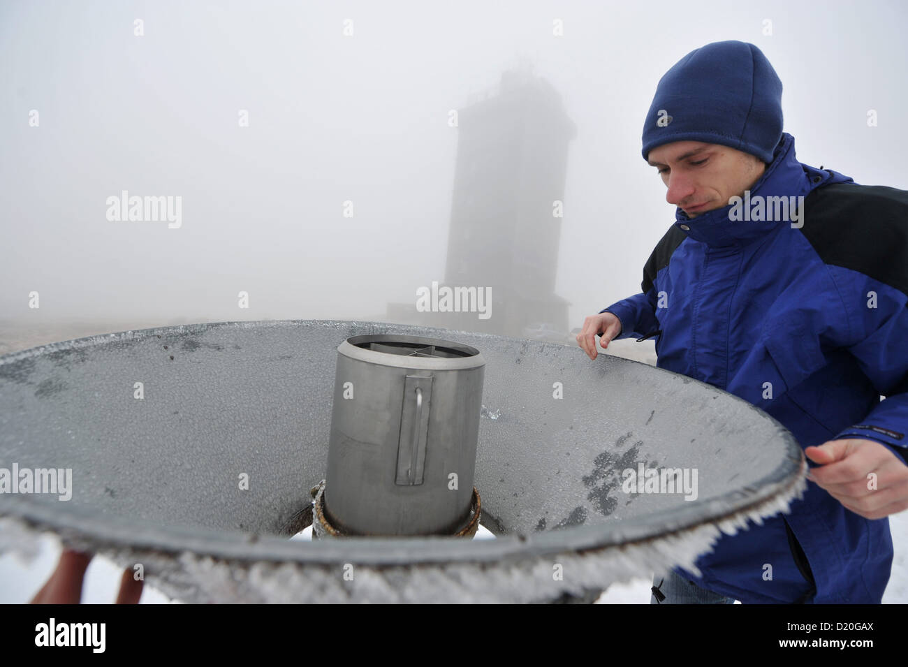 German Weather Service on the hill Brocken in the Harz Mountains of ...