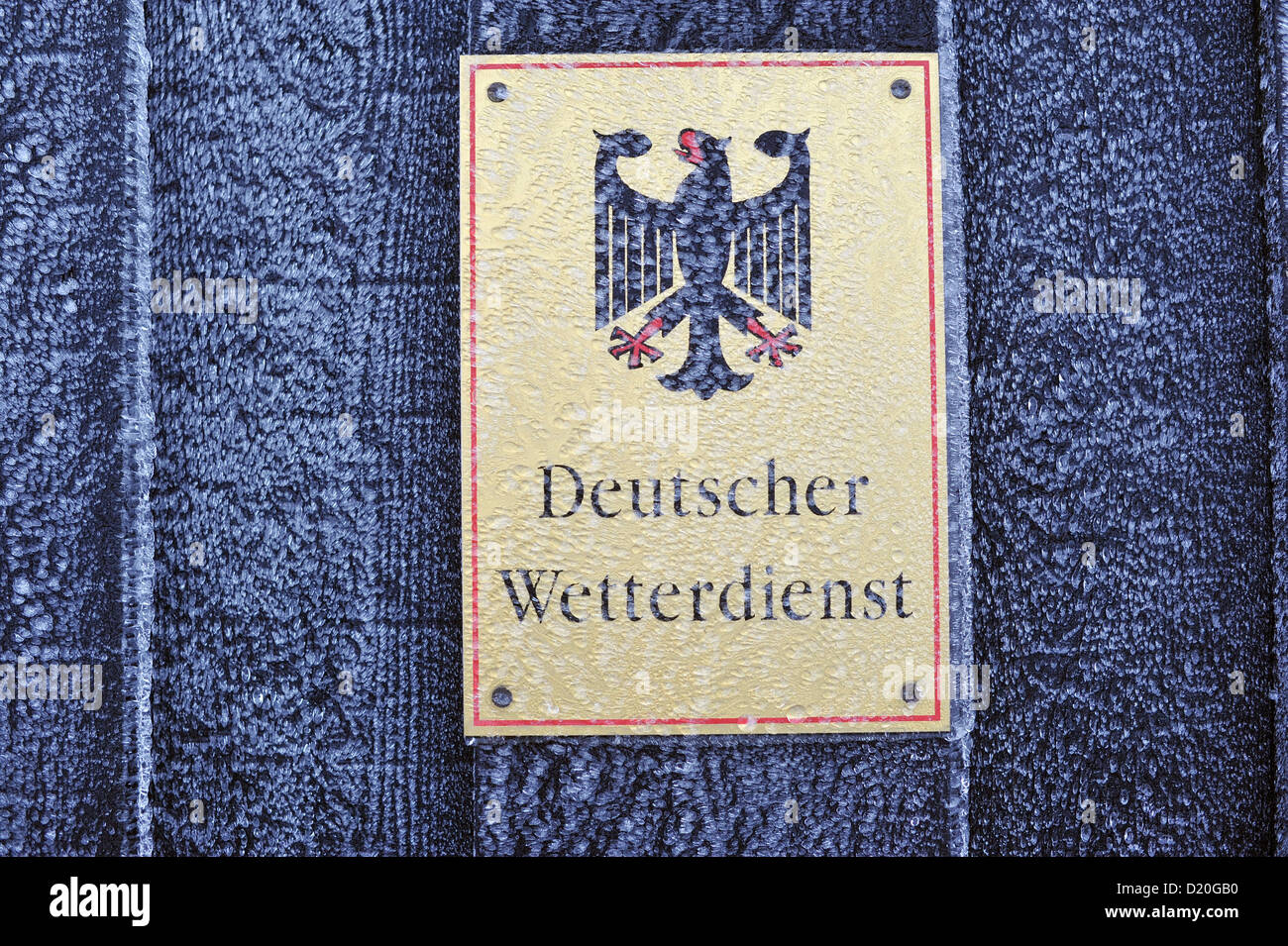 German Weather Service on the hill Brocken in the Harz Mountains of ...