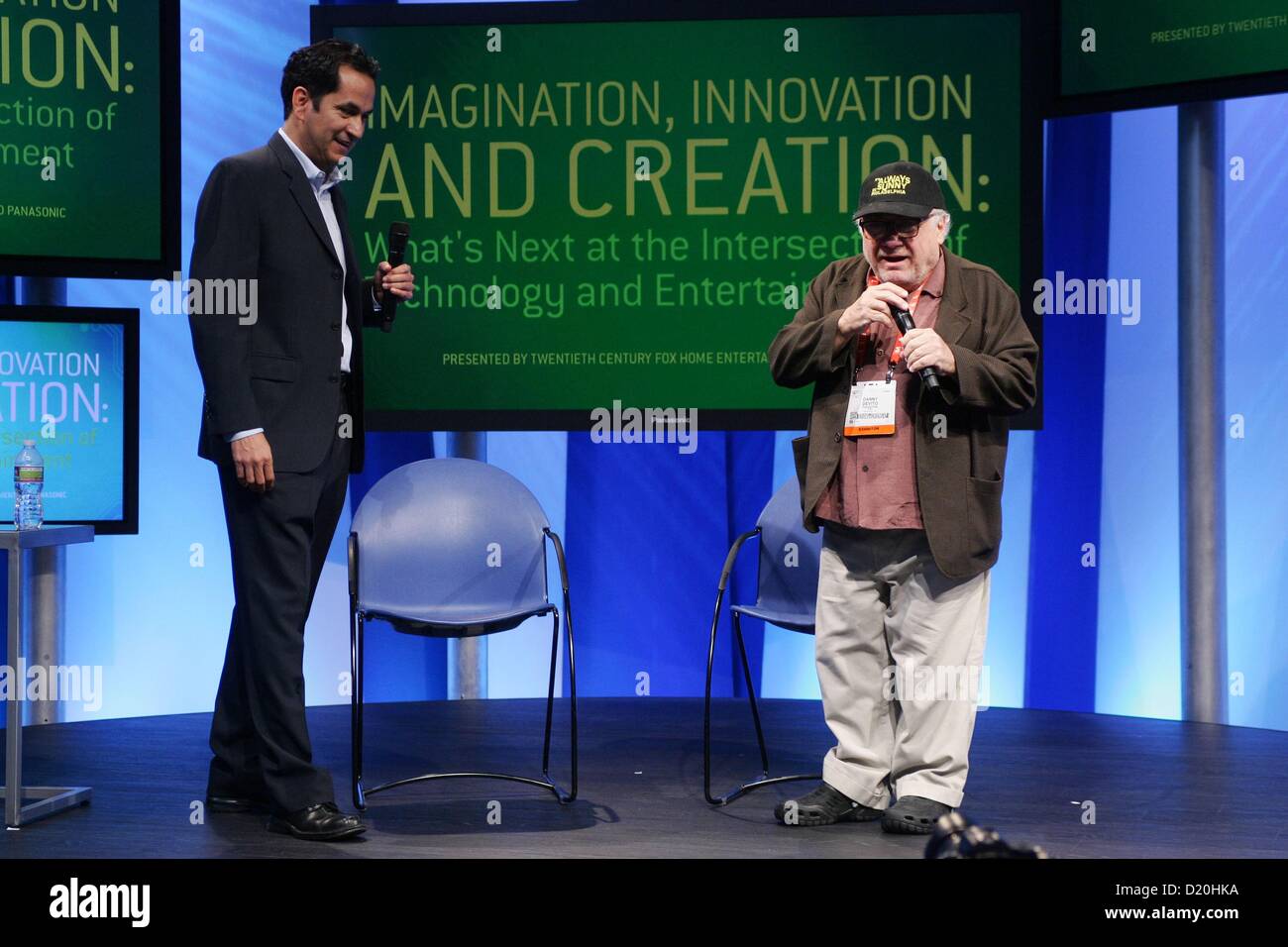 Greg Sandoval, Danny DeVito inside for Celebrity Candids at Consumer ...