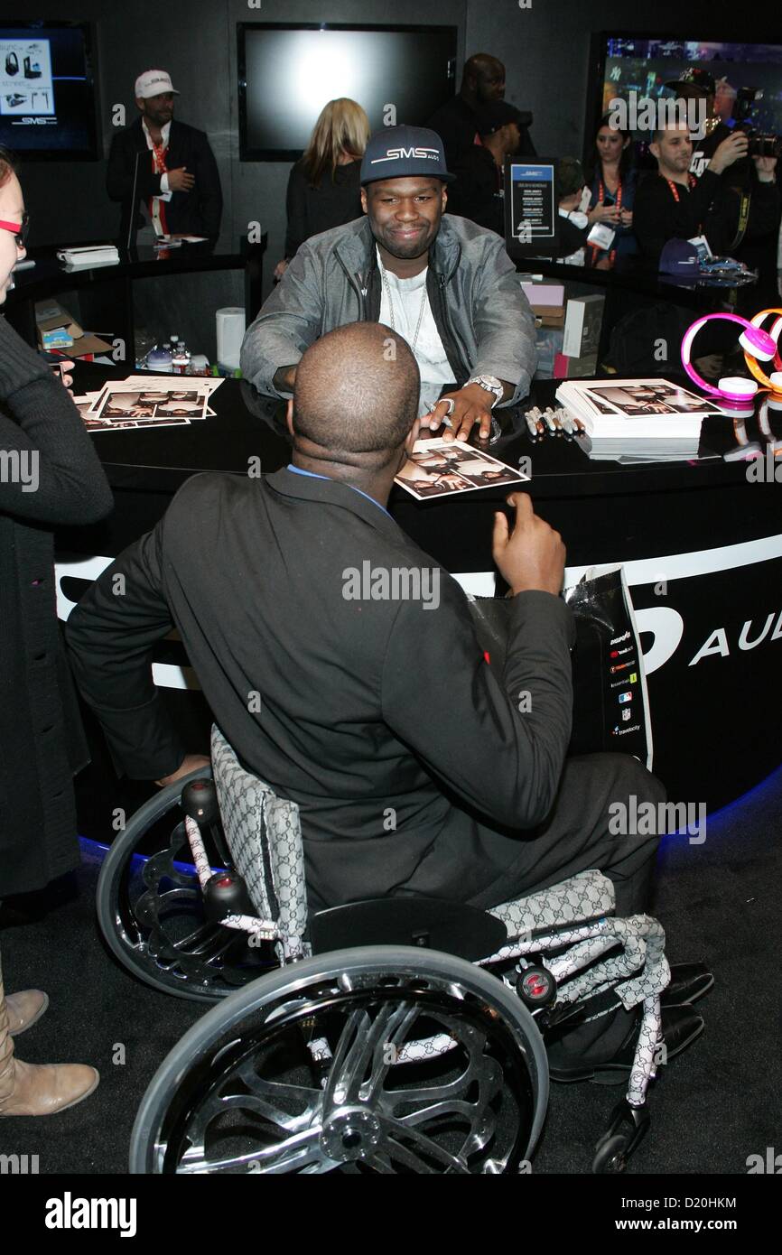 Curtis Jackson, 50 Cent inside for Celebrity Candids at Consumer Electronics Show CES 2013 - WED ...