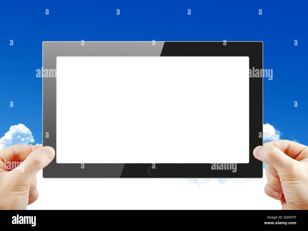 Black generic tablet pc, 3d render Stock Photo - Alamy