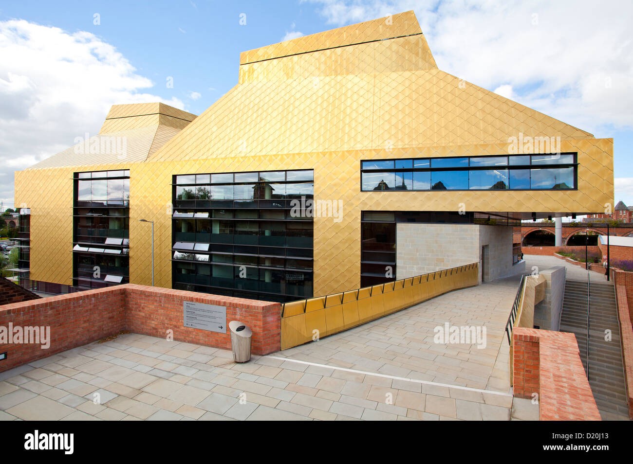 The HIVE Public and University Library, Worcester, England Stock Photo ...