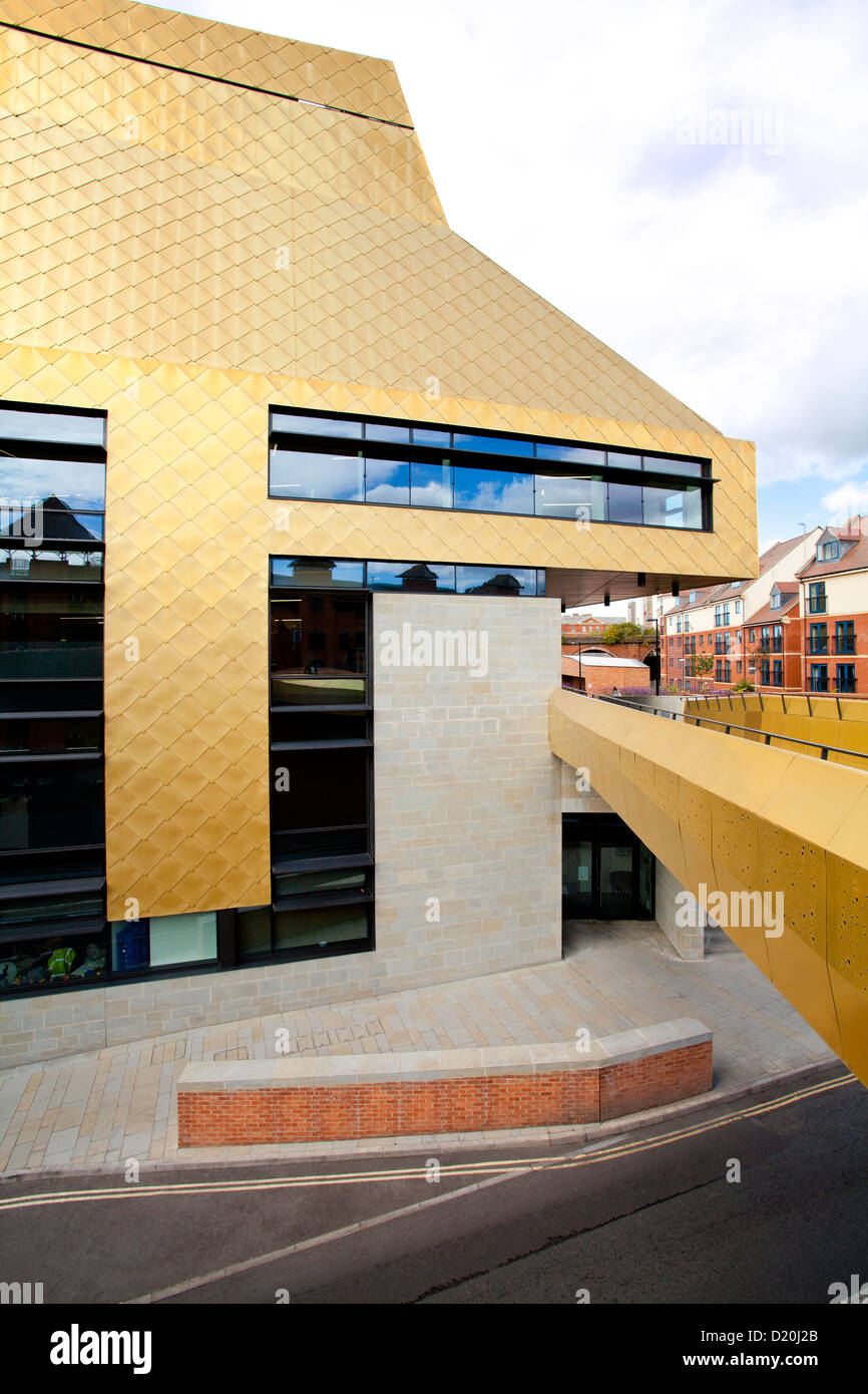 The HIVE Public and University Library, Worcester, England Stock Photo ...